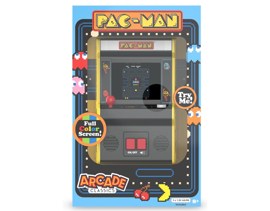 Basic Fun 09674 Pac-Man Mini Arcade Game with TFT Screen