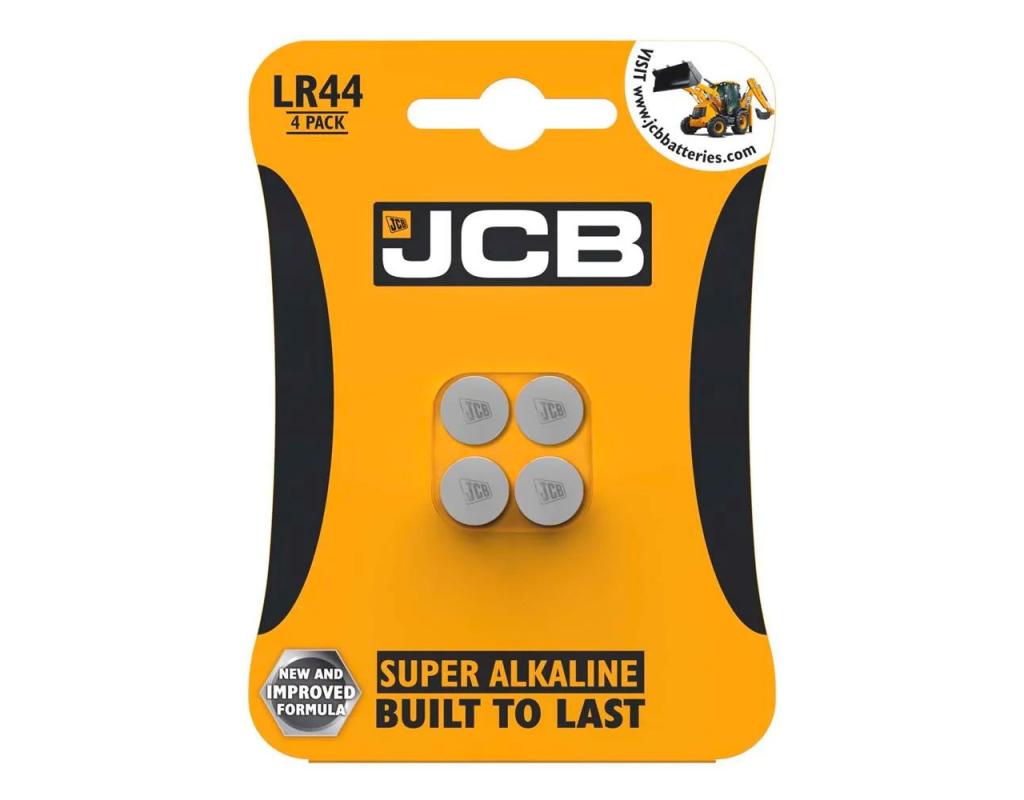 JCB S17252 LR44 Super Alkaline Coin Cell - Pack of 4