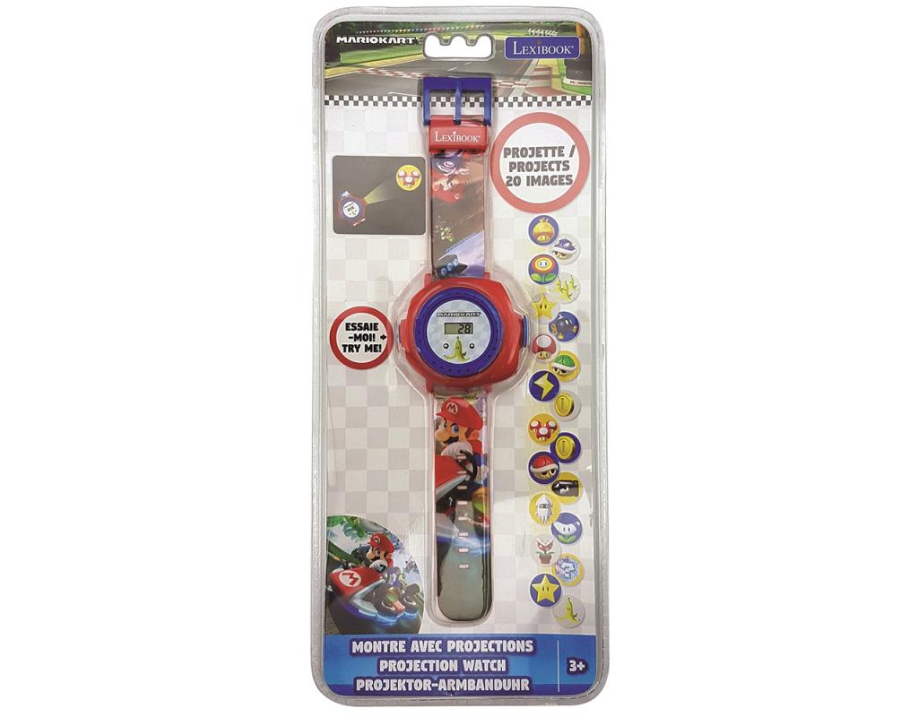Lexibook DMW050NI Super Mario Children's Projection Watch with 20 Images