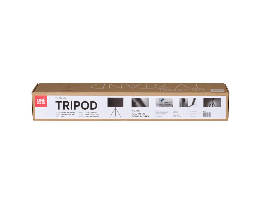 One For All WM7462 Full Metal Tripod TV Stand for Screen Size 32-65 ...
