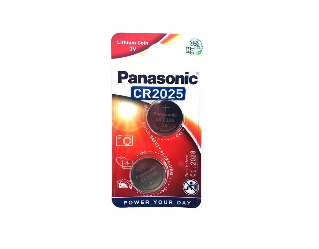 Panasonic CR2025 Specialist Lithium Coin Battery Pack of 2