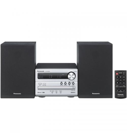 Panasonic SCPM250EBS 20W Bluetooth Micro Hi-FI CD System with FM Radio - Silver