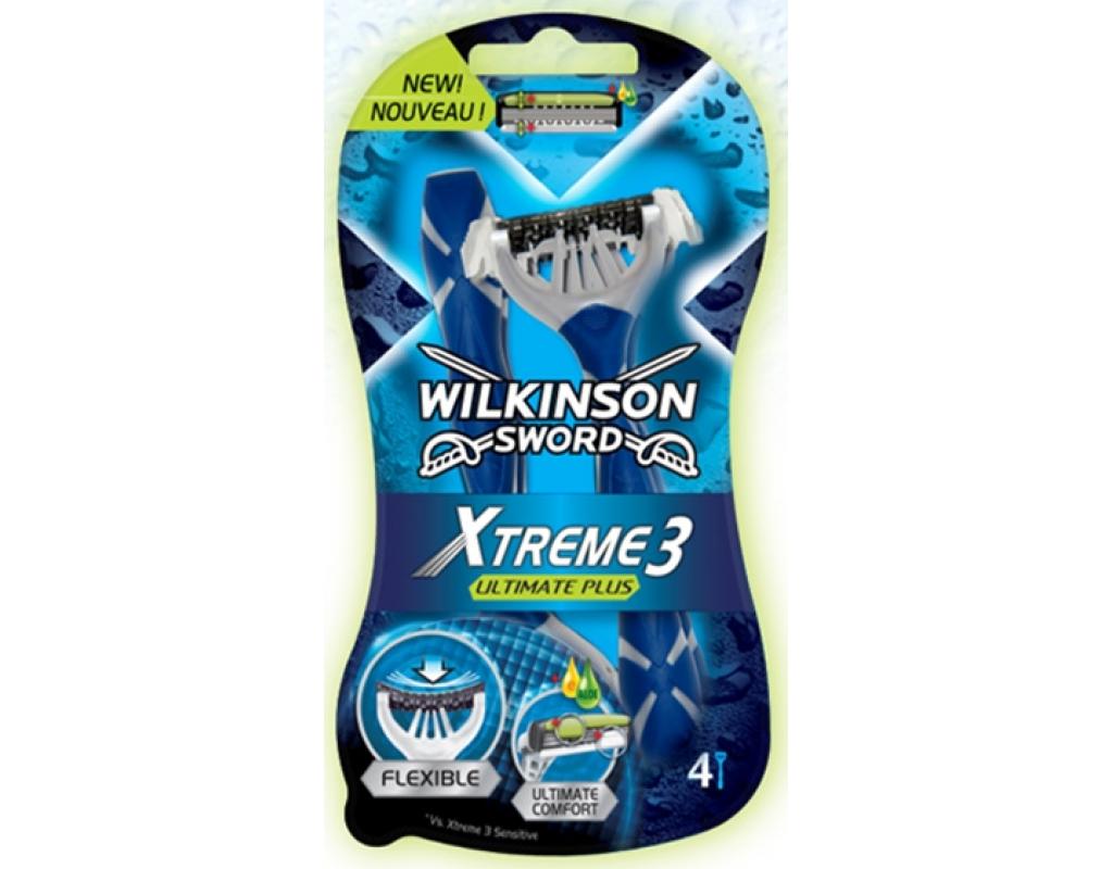 Wilkinson Sword 7004740V Mens Xtreme 3 Ultimate Plus Disposable 4S